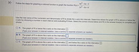 Solved Use The Real Zeros Of The Numerator And Denominator