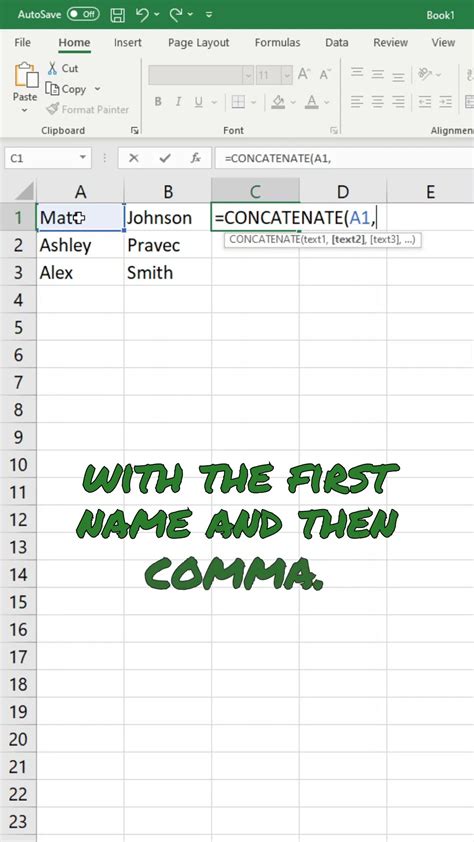 How To Combine First And Last Names In Excel Youtube