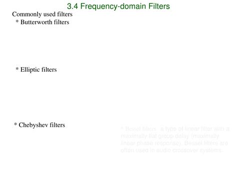 Ppt Frequency Domain Filters Types And Applications Powerpoint