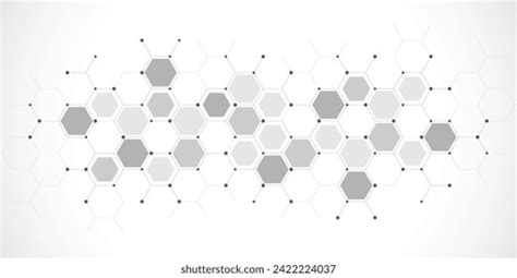 Genetic Engineering Molecular Structure Hexagon Dna Stock Vector Royalty Free 2422224037