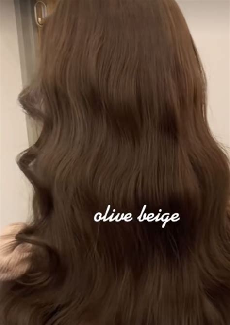 Pin By Saruchii On Hair Beige Hair Korean Hair Color Olive Brown