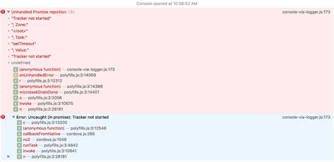 Problem Tracker Not Started Ionic V3 Ionic Forum