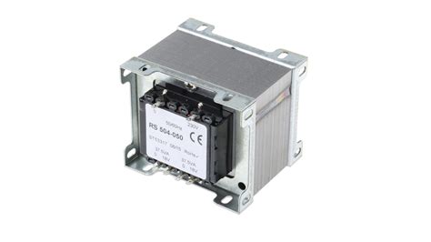 Rs Pro 75va 2 Output Chassis Mounting Transformer 18v Ac Iec 61558 2