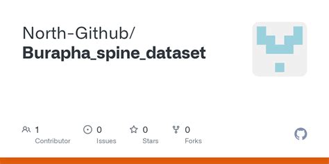 Github North Github Burapha Spine Dataset