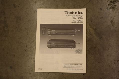 Technics CD Player Model SL PD Vintage Audio Exchange