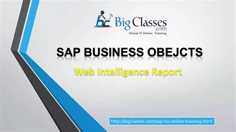 Sap Businessobjects Web Intelligence Report Pptx