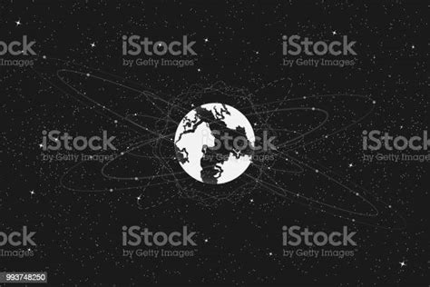Futuristic Element Panelworld Map Data Analysis Informationvector And