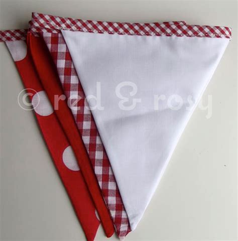 Bunting Tutorial Red And Rosy