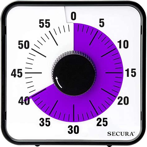 Secura 60 Minute Visual Countdown Timer 75 Inch Oversize Classroom