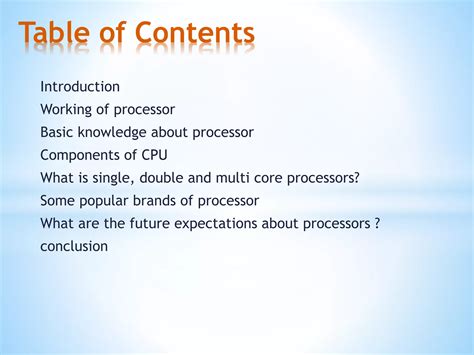Presentation On Computer Processor Pptx