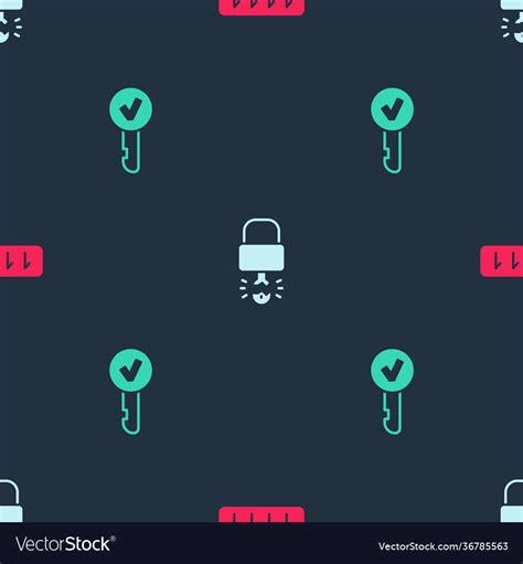 Set Password Protection Key Broke Inside Vector Image