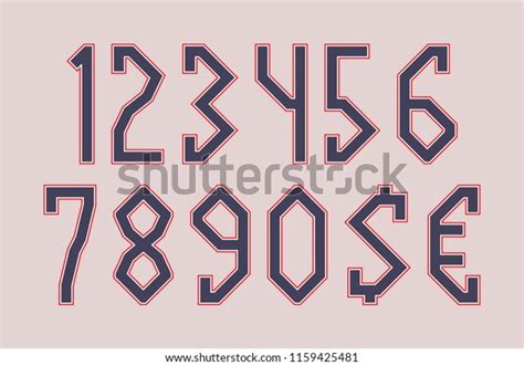 Artifact Angular Numbers Currency Signs Dollar Stock Vector Royalty Free Shutterstock