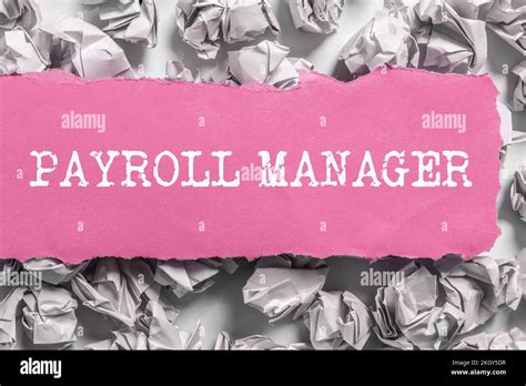 Conceptual Display Payroll Manager Conceptual Photo Maintains Payroll Information By Designing
