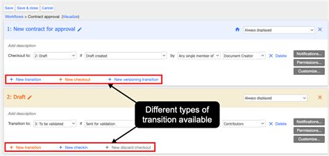 Step 3 Add Workflow Transitions Aodocs Knowledge Base