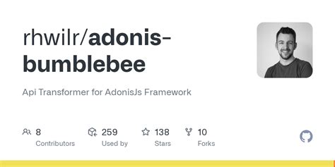 GitHub Rhwilr Adonis Bumblebee Api Transformer For AdonisJs Framework