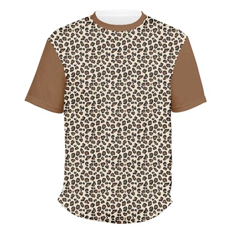 Custom Leopard Print Mens Crew T Shirt Youcustomizeit