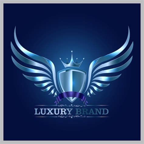 premium vector gold game medal with light effect blue logo vector