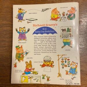 Richard Scarrys Best Rainy Day Book Ever 1974 Activity Book Etsy