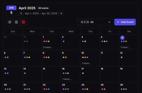 Feature Rich Calendar Ui With Nextjstailwindcss Big Calendar Feature Rich Calendar Ui With Nextjstailwindcss Big Calendar