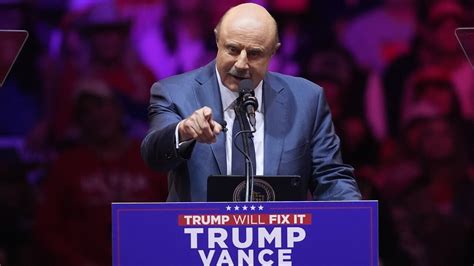Dr Phil Calls For Voters To ‘unify America At Trump Rally The Australian