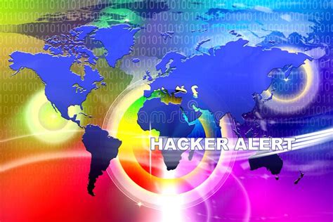 Hacker World Stock Illustration Illustration Of Blue 23314751