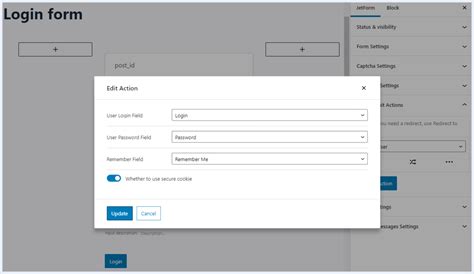User Login Action Jetformbuilder Pro Addon Crocoblock