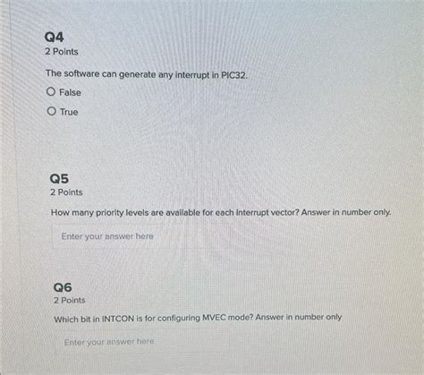 Solved The Software Can Generate Any Interrupt In Pic32