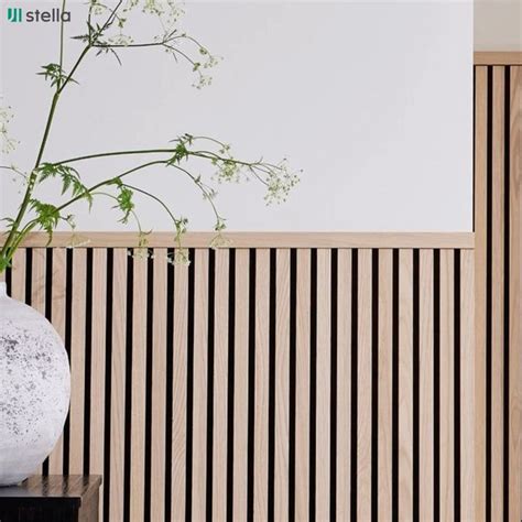 Панели стеновые акустические в натуральном оттенке Дуб Сонома Em 2024