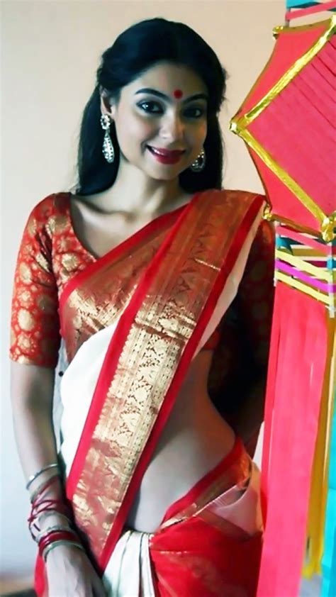 Sexy Indian Actress In Saree Anangsha Biswas