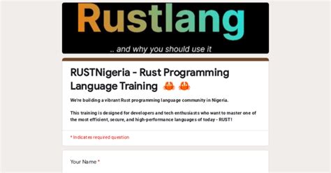 Promise Reckon On Linkedin Rustnigeria Rust Programming Language