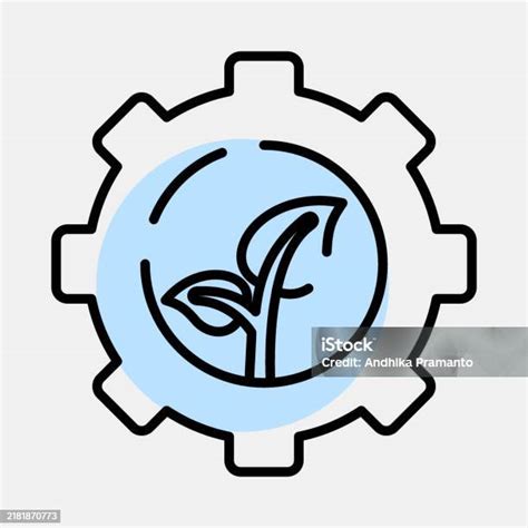 아이콘 에코 기술 생태 및 환경 요소 색상 별색 스타일의 아이콘입니다 인쇄물 포스터 로고 인포그래픽 등에 적합합니다 개념에 대한 스톡 벡터 아트 및 기타 이미지 Istock