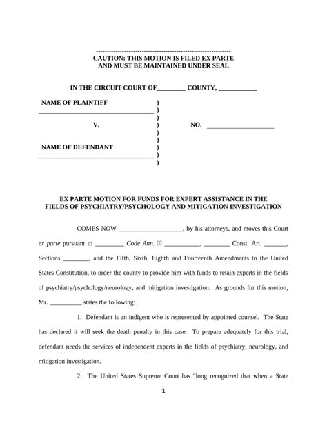 Ex Parte Motions Fill Out And Sign Online Dochub