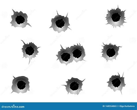 bullet holes vector illustration 70515423