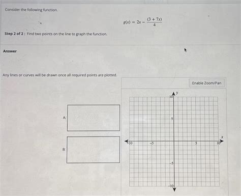 solved consider the following function g x 2x−4 3 7x step