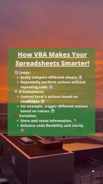 Master Excel Efficiency Vba Essentials 📊 Shortsvideo Excel Vba Youtube
