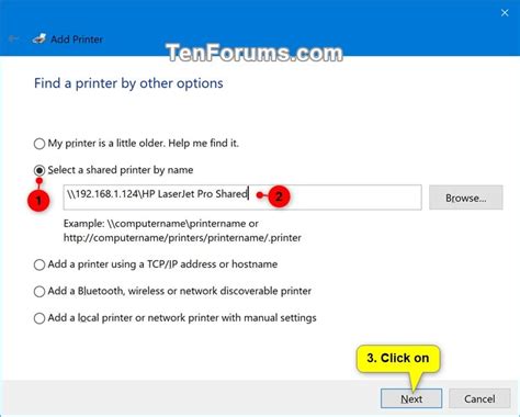 Add Shared Printer In Windows 10 Tutorials