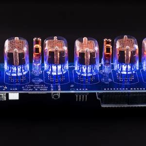 Nixie Tubes Clock In Arduino Shield Acrylic Stand Gps Temp Sensor Remote With Sockets