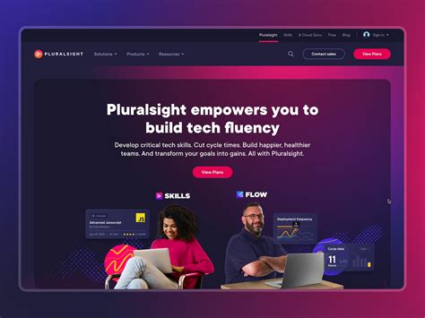 Pluralsight Complete Website Design By Gradient Mind On Dribbble