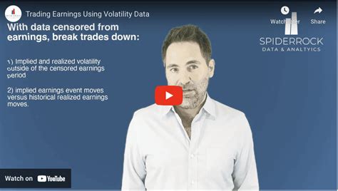Trading Earnings Using Volatility Data Spiderrock
