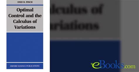 Optimal Control And The Calculus Of Variations