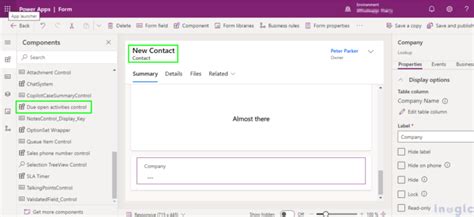 Customize Record Forms In Dynamics 365 Crm Using The Due Open Activities Control Microsoft