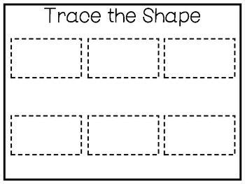 All About The Shape Rectangle No Prep Tracing Worksheets And Activities Presc Tracing