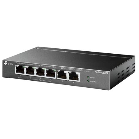 Buy TP Link 6 Port Gigabit Desktop Switch With 3 Port PoE TL SG1006PP PC Case Gear Australia