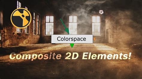 How To Use Colorspace Node To Comp 2d Elements In Nuke Nuke