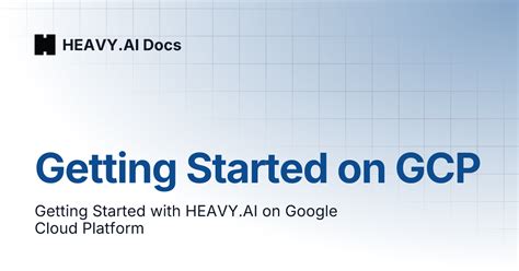 Getting Started On Gcp Heavyai Docs