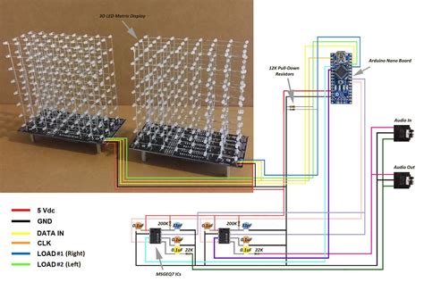 Arduino Audio Spectrum Visualizer Wiring Diagram