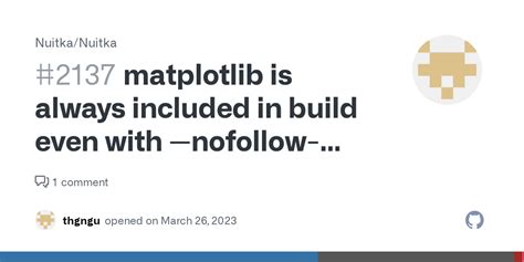 Matplotlib Is Always Included In Build Even With Nofollow Imports