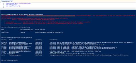 Powerbi Powershell Not Able To Find Module Stack Overflow