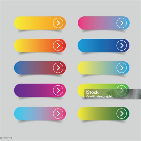 empty web button set vector stock illustration download image now