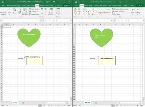 Ställ In Marginaler För Kommentar Eller Form Inuti Arket Med Nodejs Via Cdocumentation